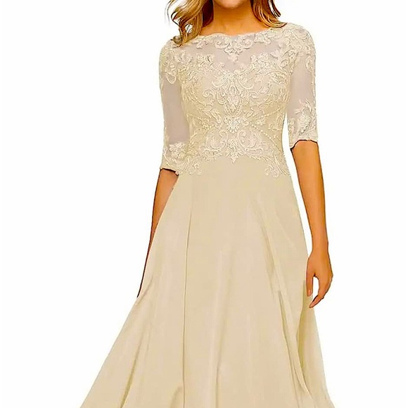 Dresses | Champagne Mother Of Bride Dress | Poshmark
